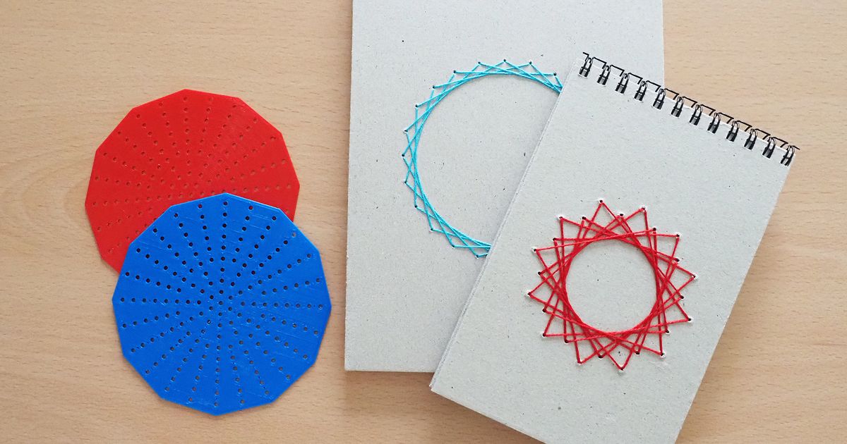 Curve stitching template by Kreativní centrUM | Download free STL model ...