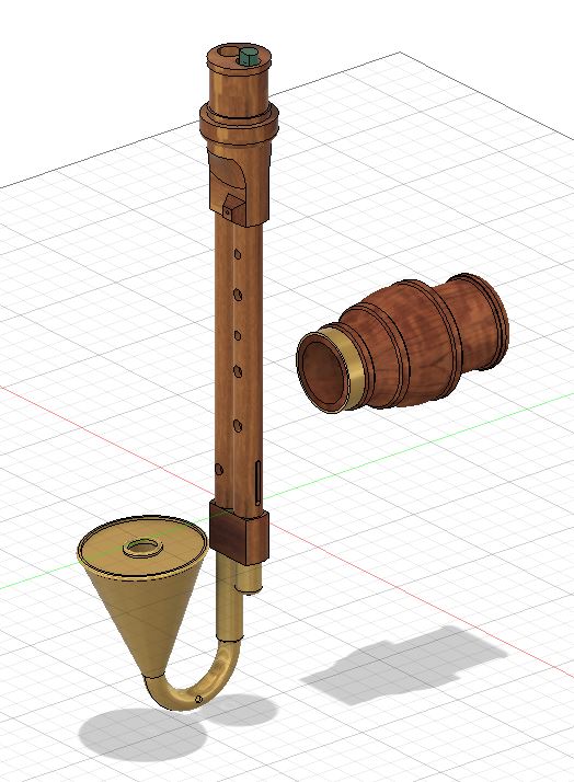 Slovakian Bagpipes - Gajdy Chanter in F by Tom | Download free STL ...