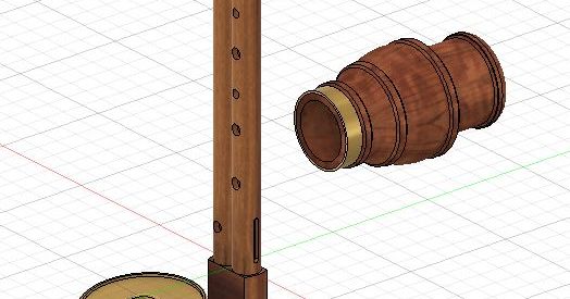 Slovakian Bagpipes - Gajdy Chanter in F by Tom | Download free STL ...