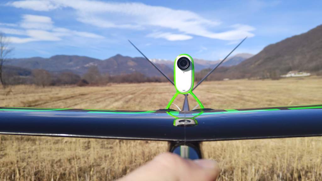 Insta360 GO3 aero camera mount for F5J F5K rc glider by AAME | Download ...