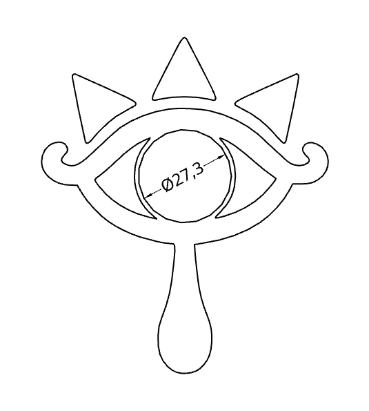 Zelda Sheikah Eye Door Peephole / Spyhole by DTR9000 | Download free ...