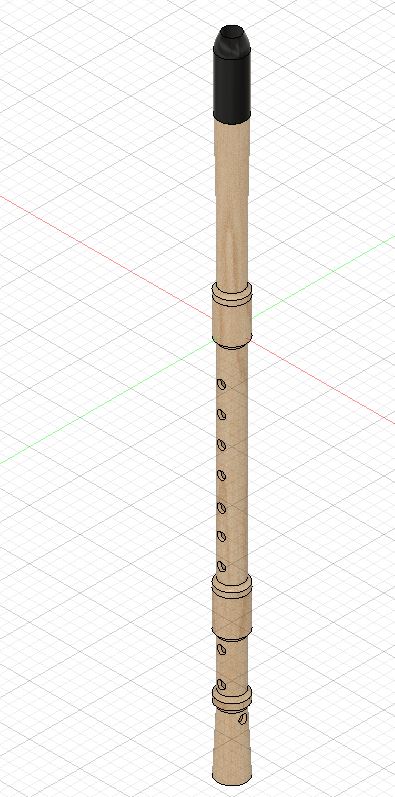 Kaval Flute in D by Tom | Download free STL model | Printables.com