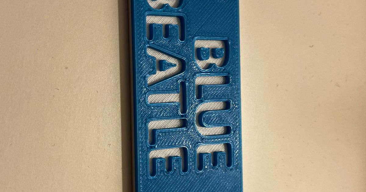 Blue Beatle logo by Mr. Lotusák | Download free STL model | Printables.com