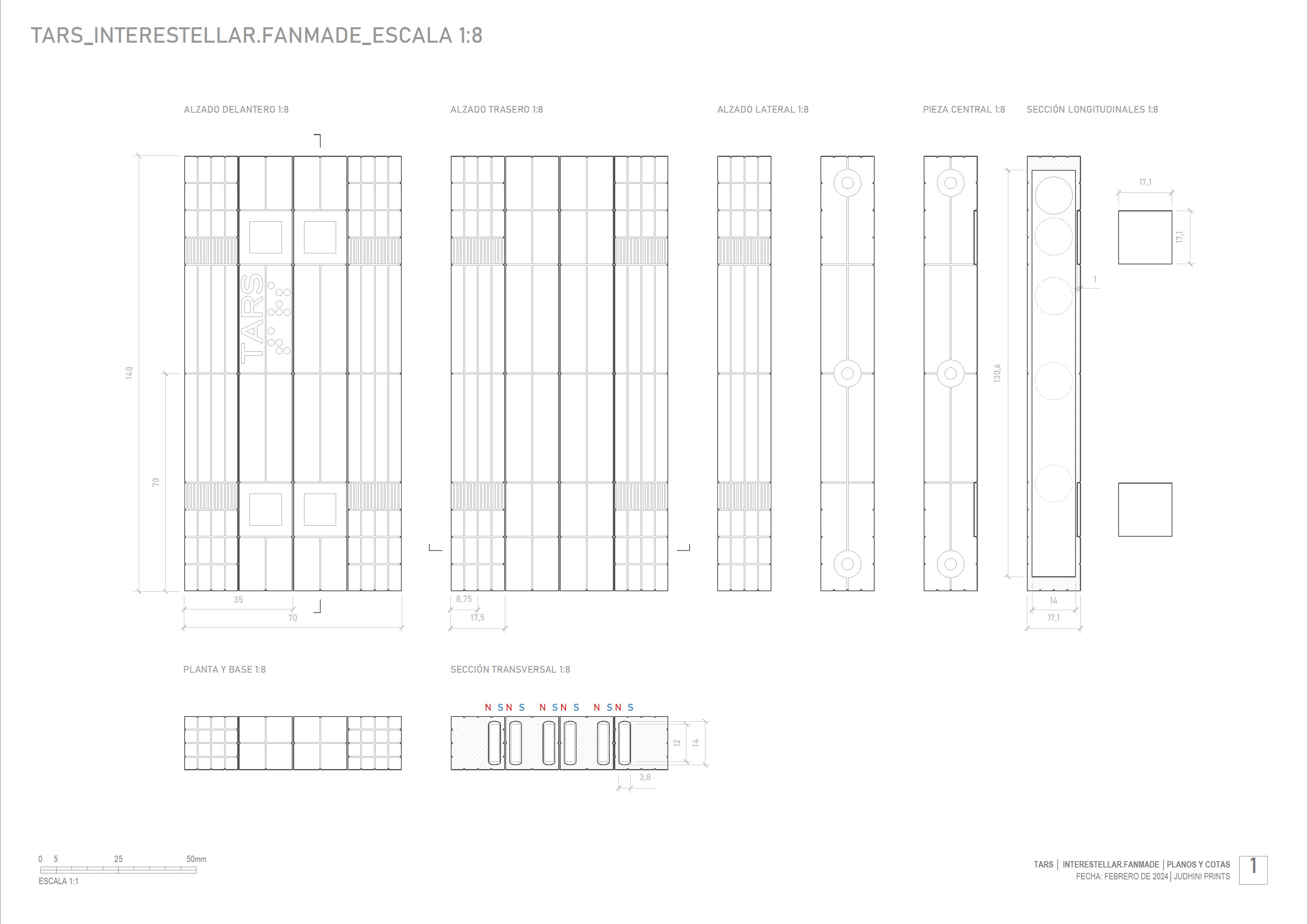 TARS. Robot from Interestellar by Judhini Prints | Download free STL ...