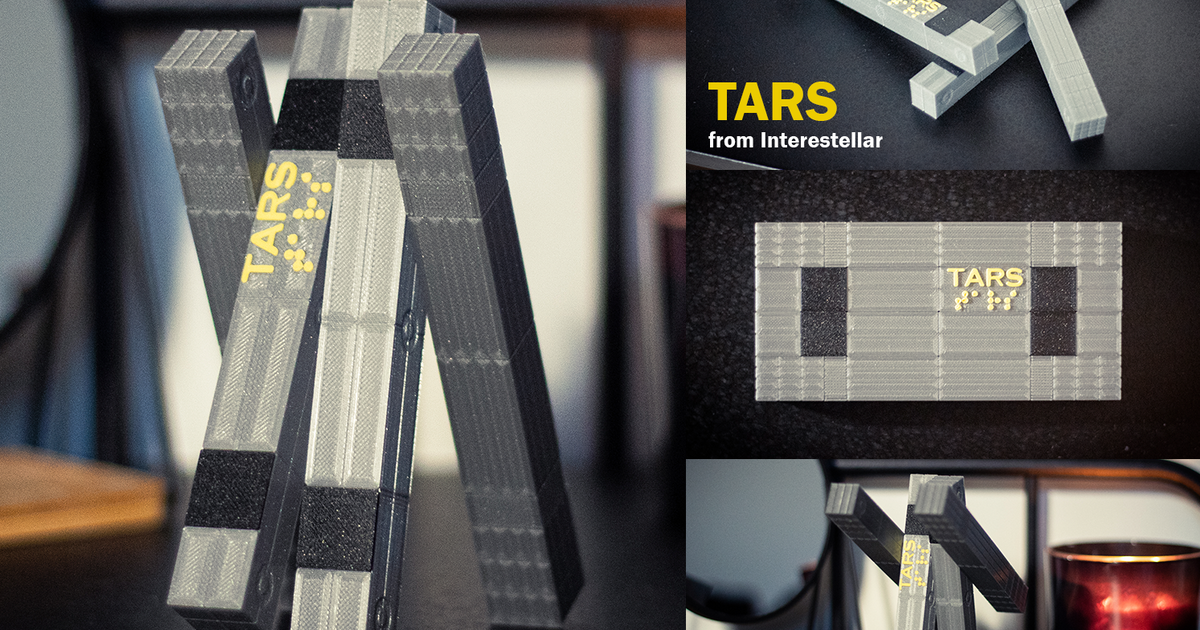 TARS. Robot from Interestellar by Judhini Prints | Download free STL model | Printables.com