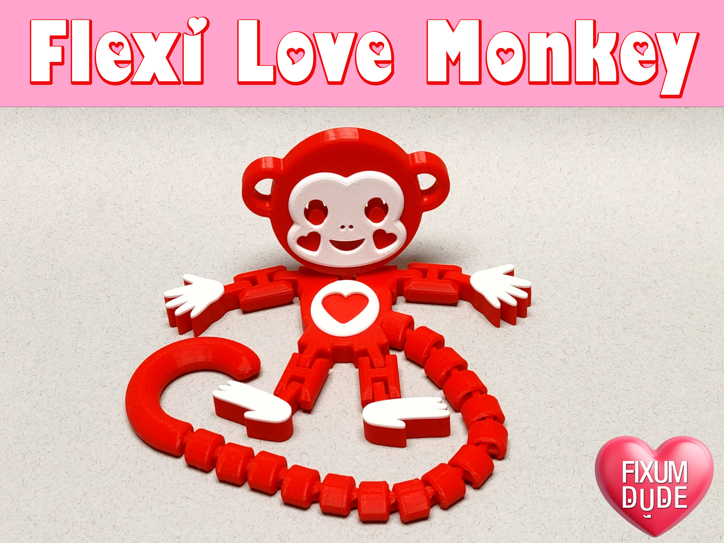 Flexi Love Monkey by fixumdude | Download free STL model | Printables.com