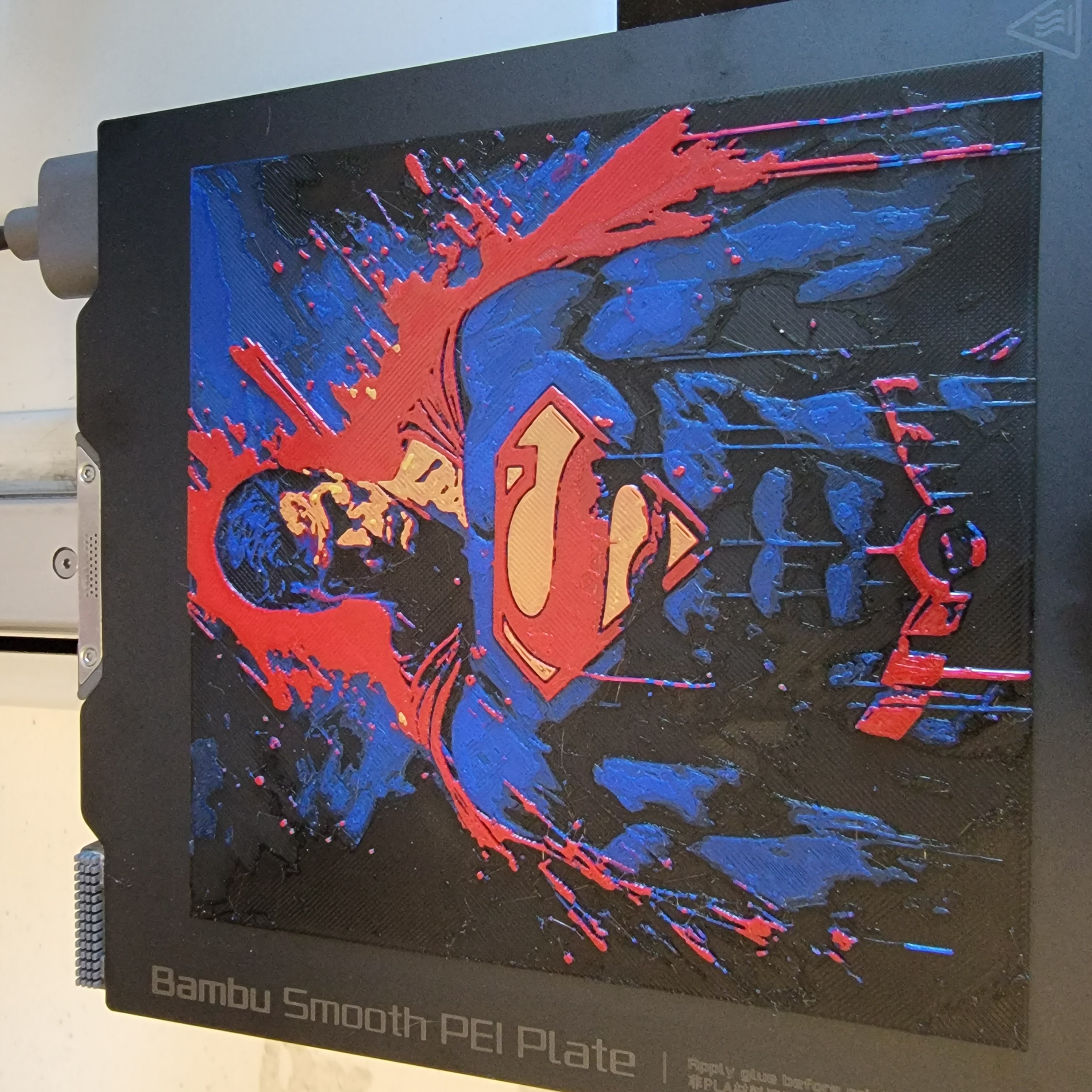 Superman HueForge Fanart by Lollipop Woodworks | Download free STL ...