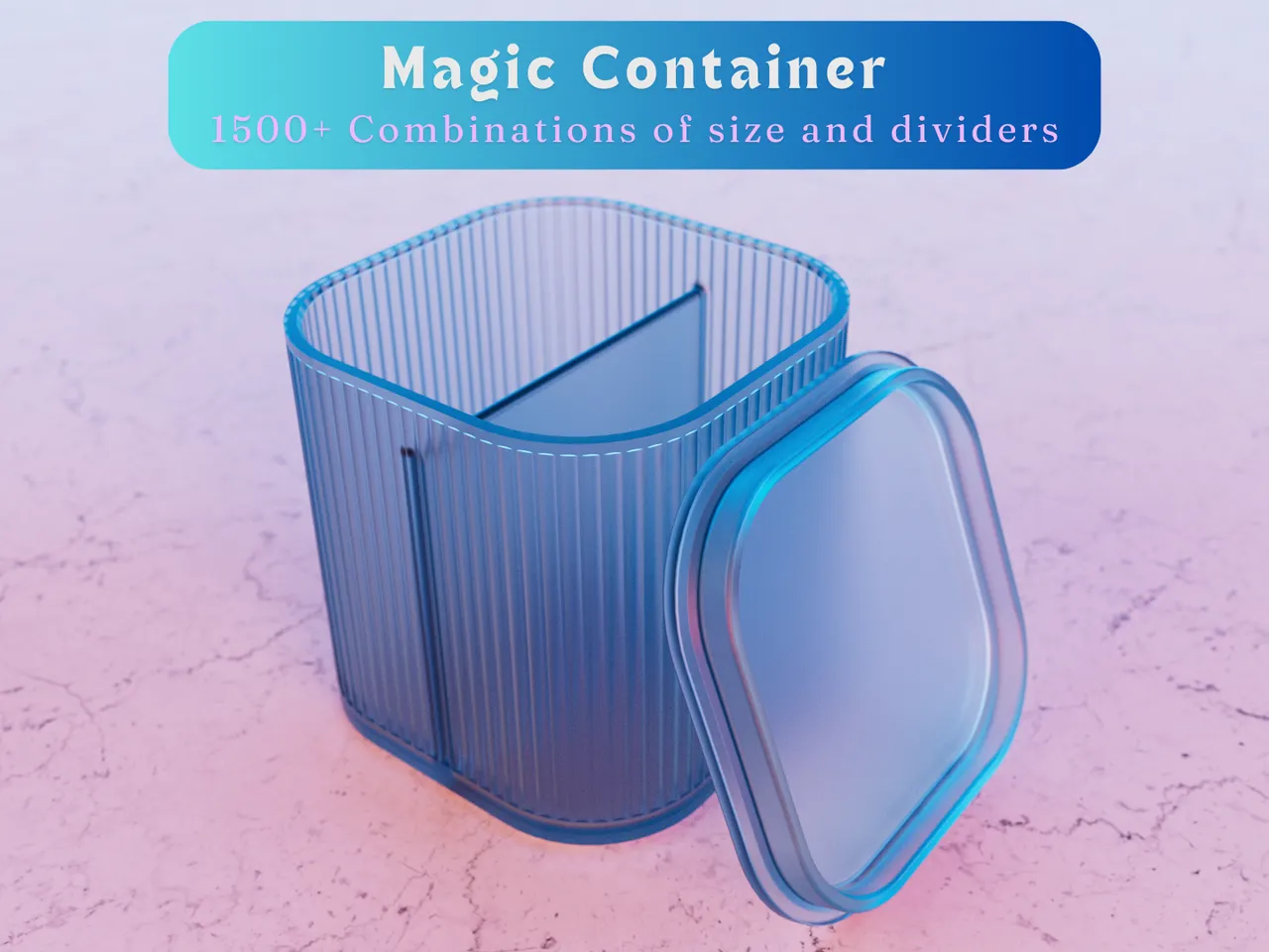 Magic Container: Multiple Sizes with Dividers and Lid by Kunzite ...