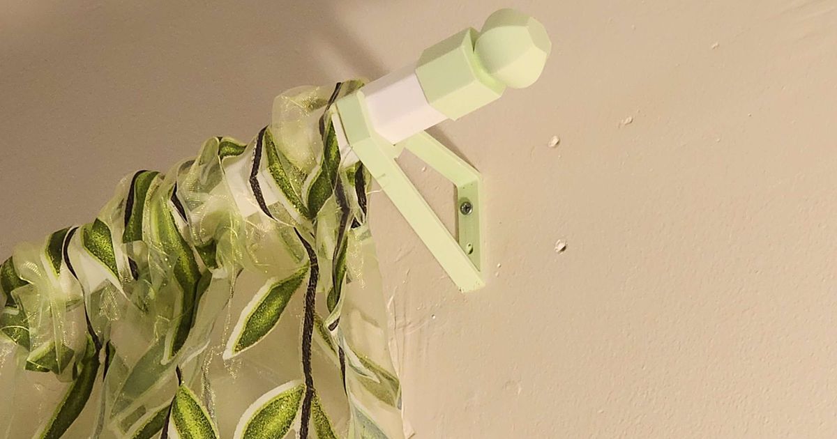 Hex Curtain Rod For Windows