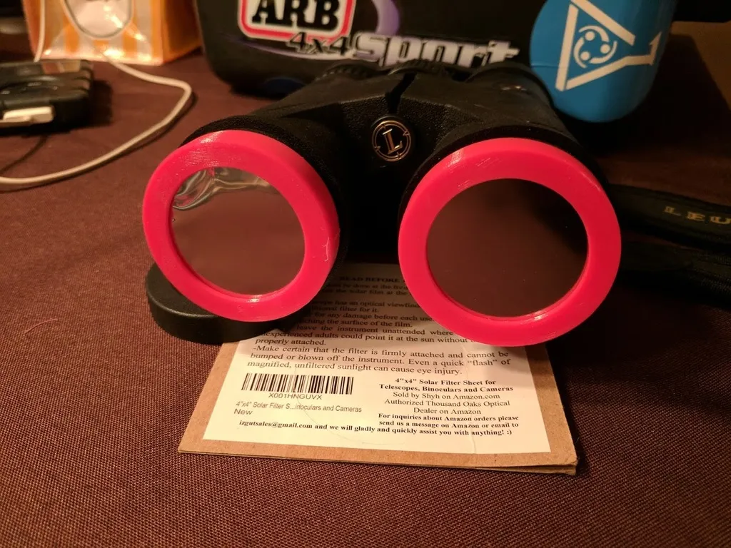 Binocular solar eclipse filter by killdash9 | Download free STL model ...