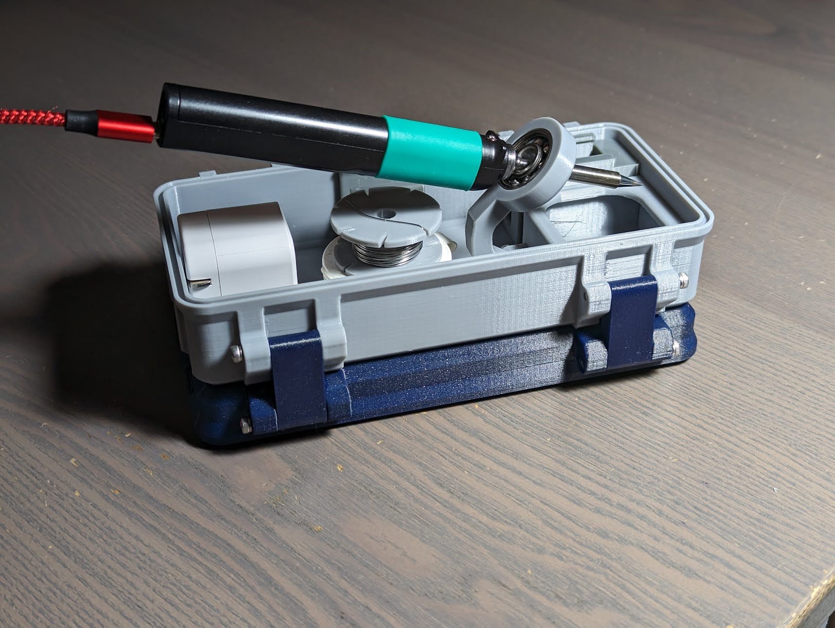 Pinecil Pine64 Soldering Iron Case w/ optional organization items and minimal footprint by ...