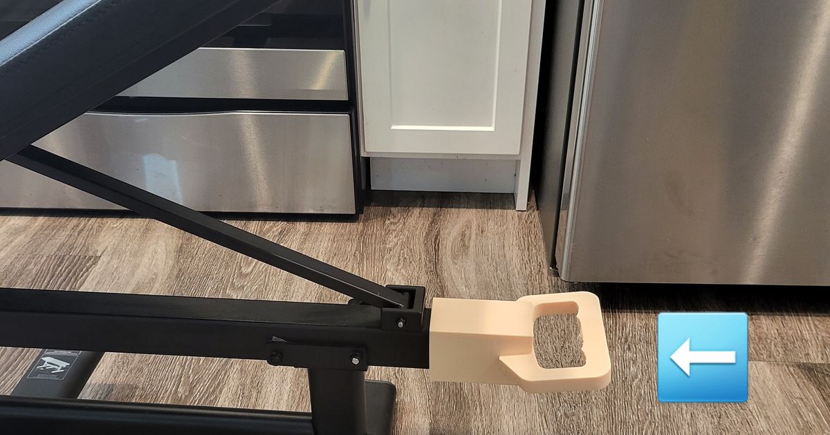 Speediance incline bench handle for moving bench after adding wheels by ...