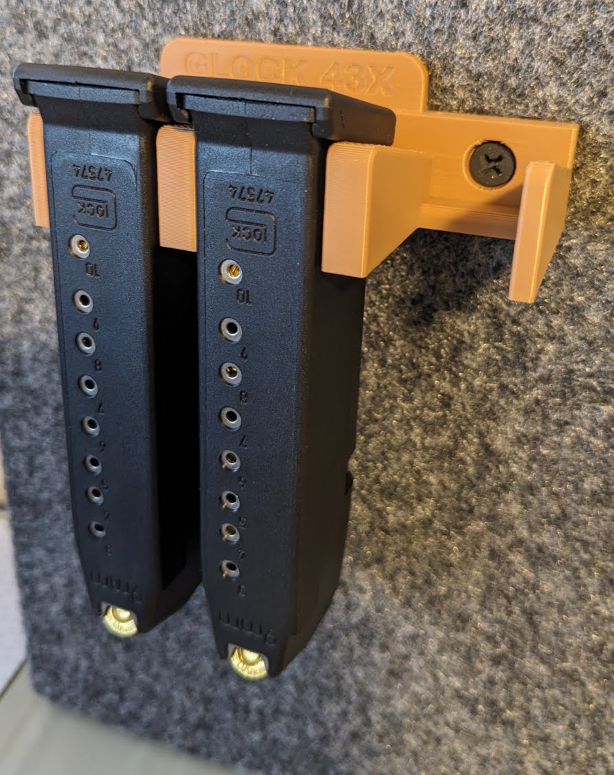 Parametric Magazine Holder (rear facing) by Bonticus | Download free ...