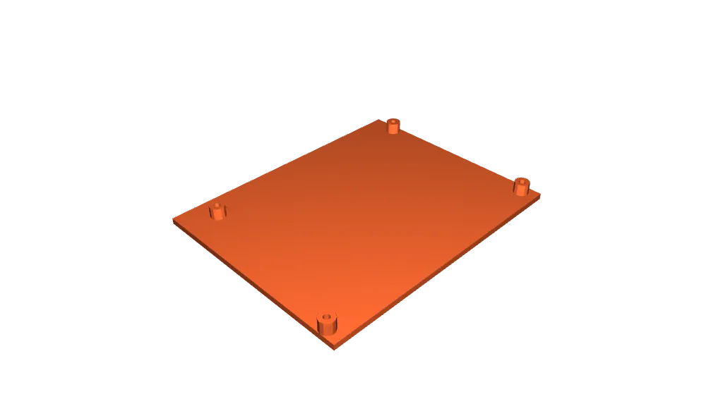LCD PCB Mounting Plate by jordwan | Download free STL model ...