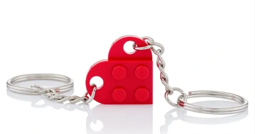 Lego heart keyring by Scott-3d | Download free STL model | Printables.com