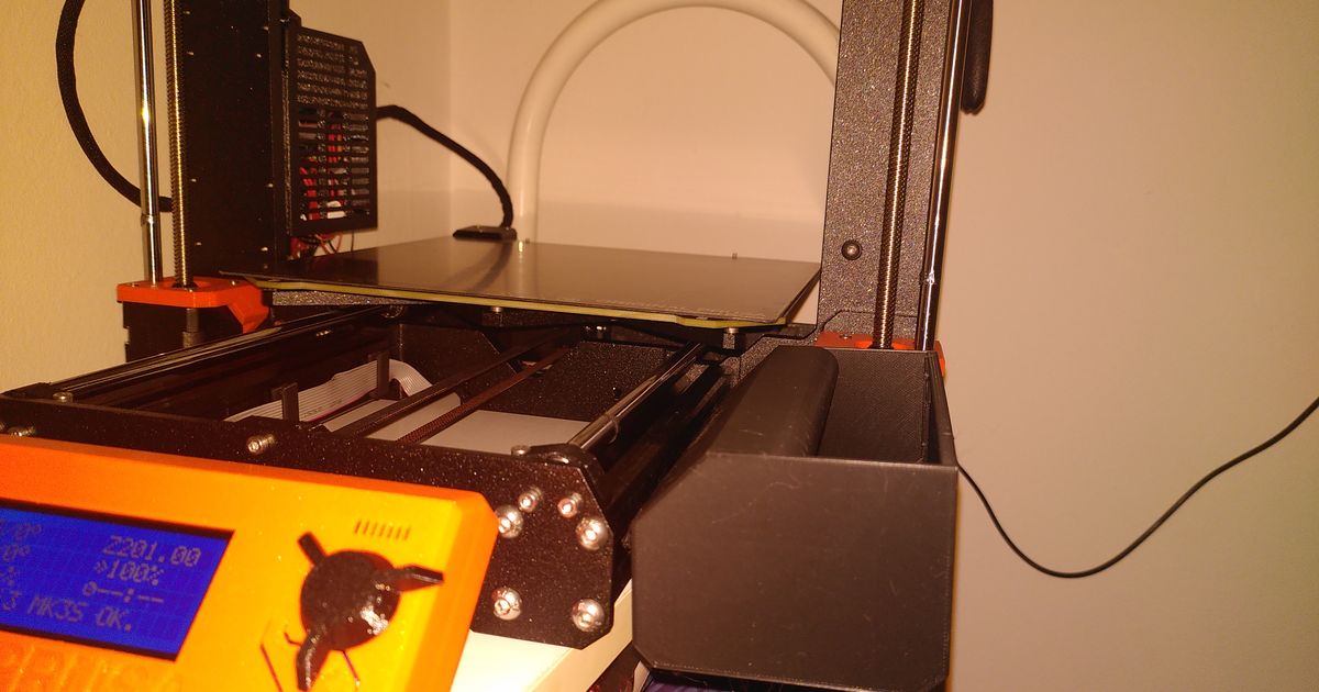 Prusa mk3s filament trash bin - Clip On Version by Nozo | Download free ...