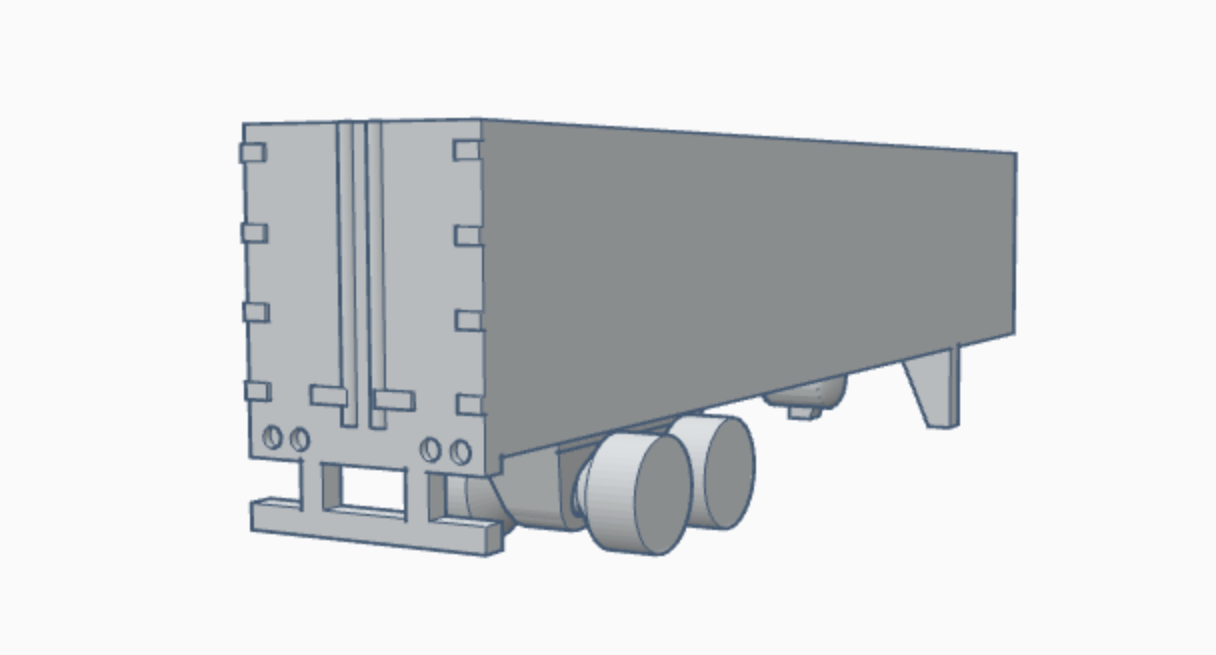 Mini 48 foot Reefer Trailer by Stamtrax | Download free STL model ...