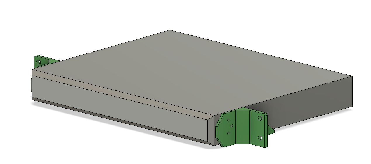 Rack mount for Hikvision 7600 Series NVR with step file by EvillNooB ...