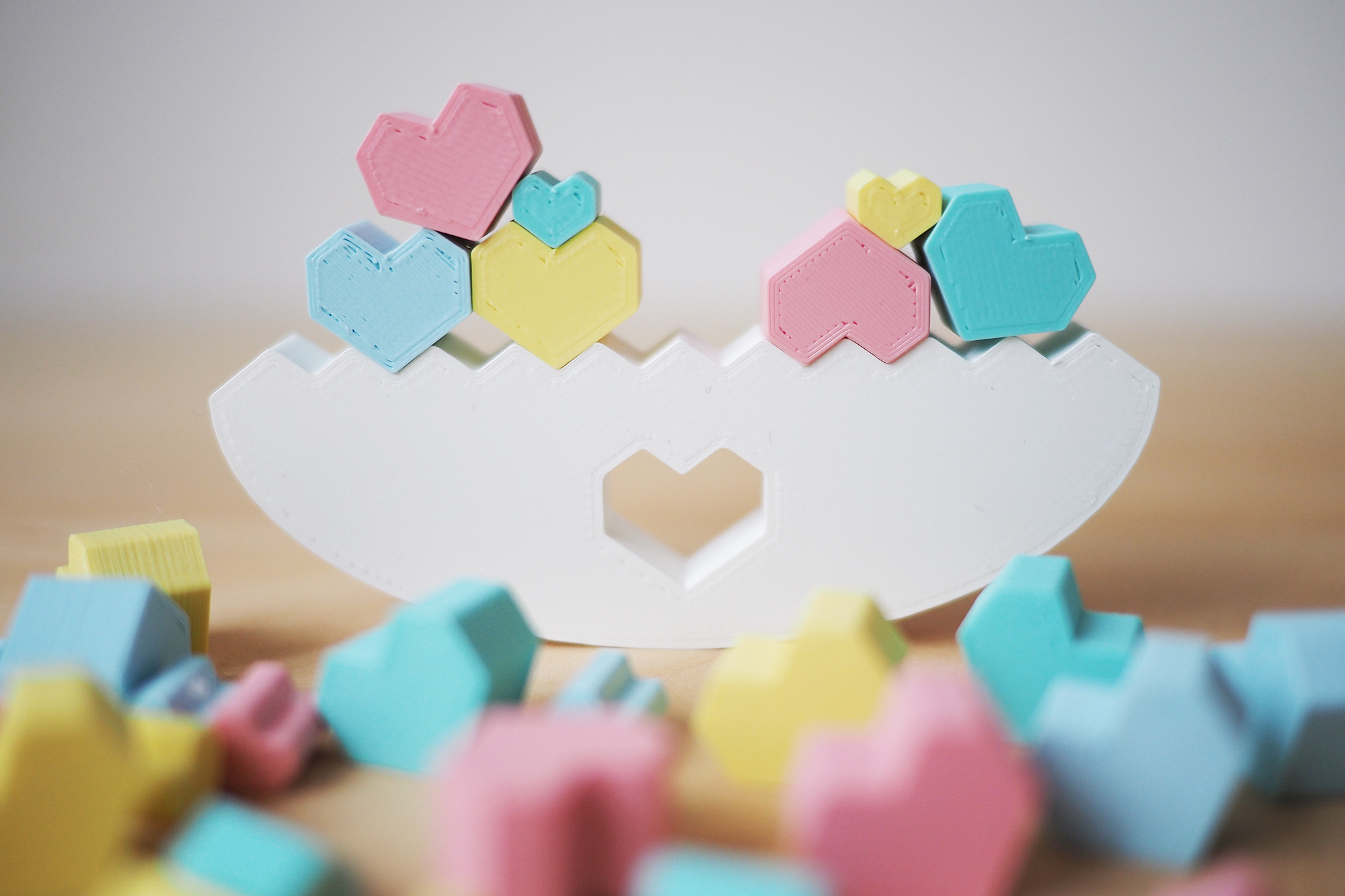 Heart balance game by Kreativní centrUM | Download free STL model ...