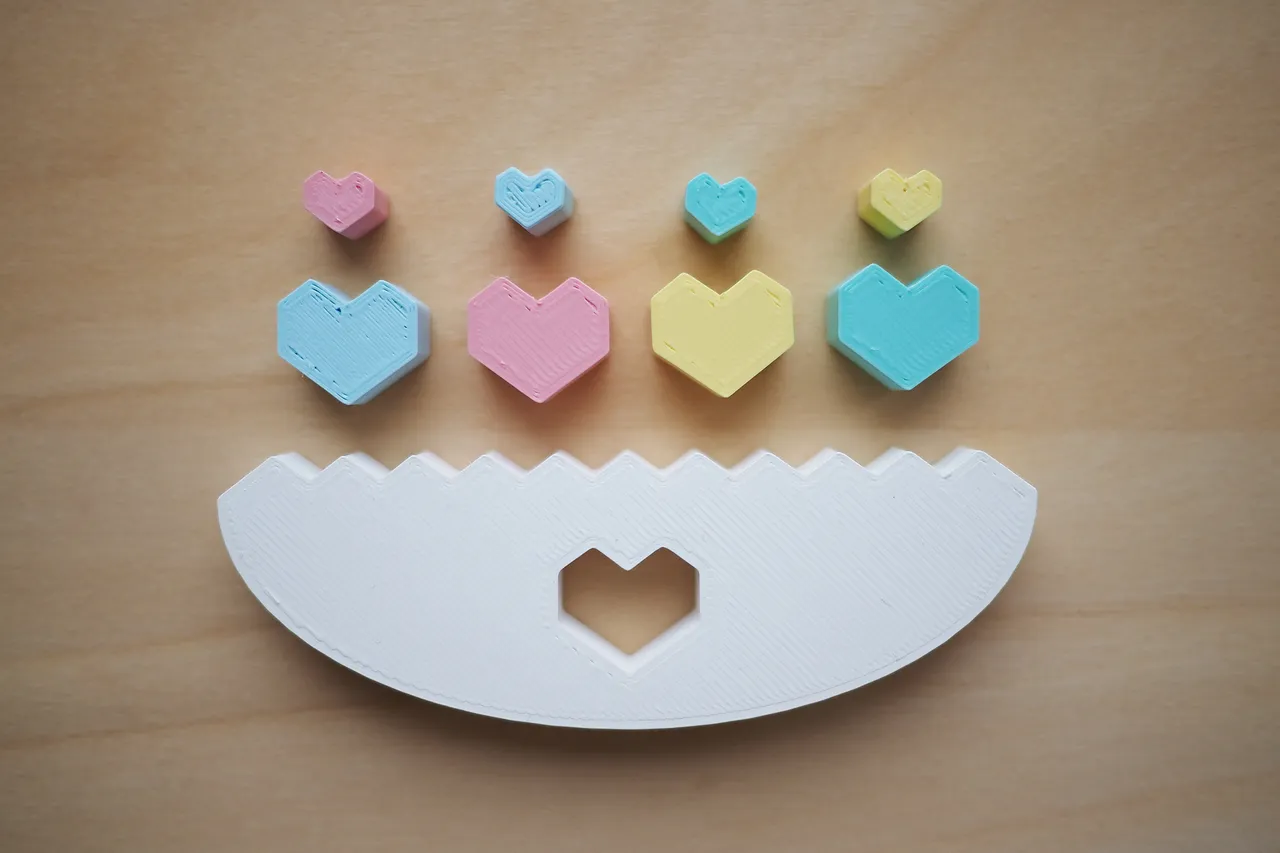 Heart balance game by Kreativní centrUM | Download free STL model ...