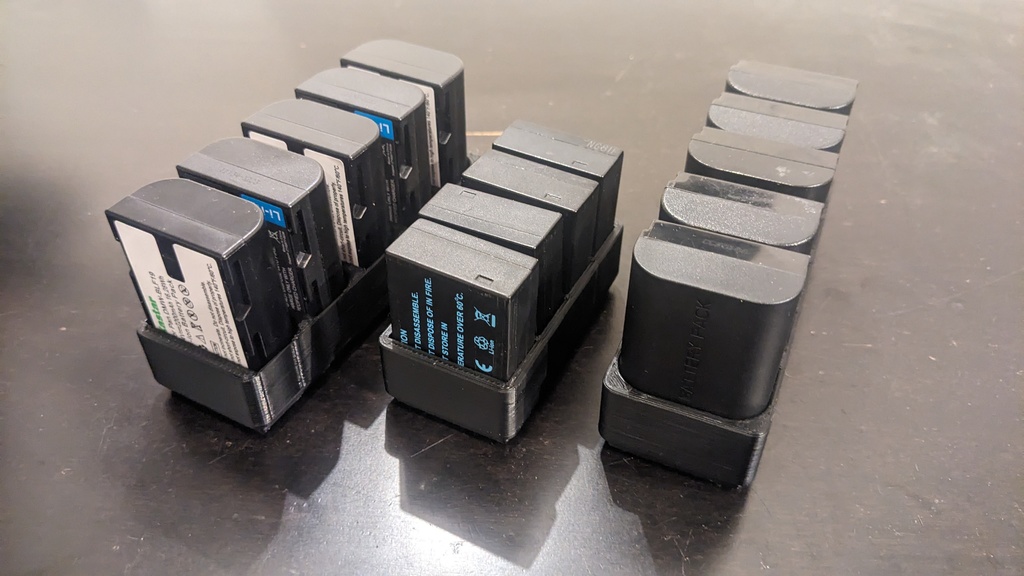 Gridfinity Camera Battery Holders von Eric Anastas | Kostenloses STL ...