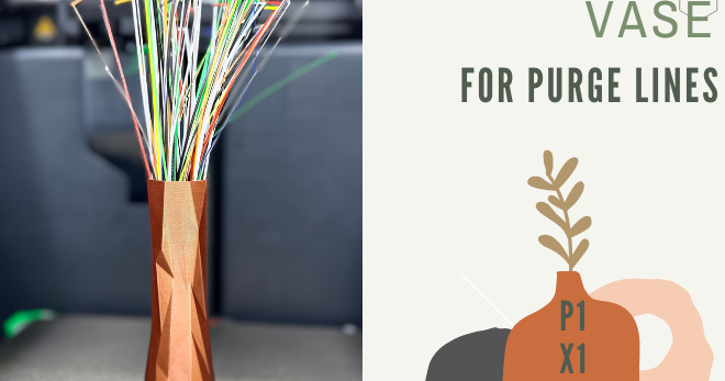 Low Poly Vase for Purge Lines - Fits P1/X1/A1 by Roket | Download free ...