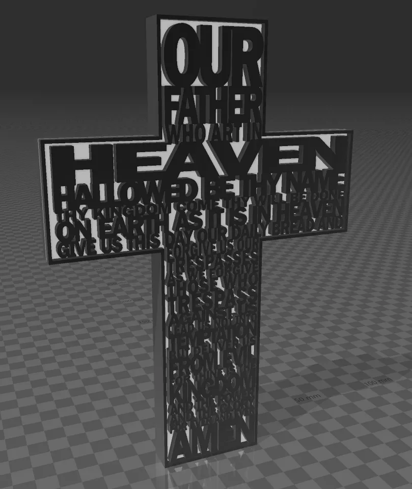 OurFather with ligthbox by Jan Dirks | Download free STL model ...