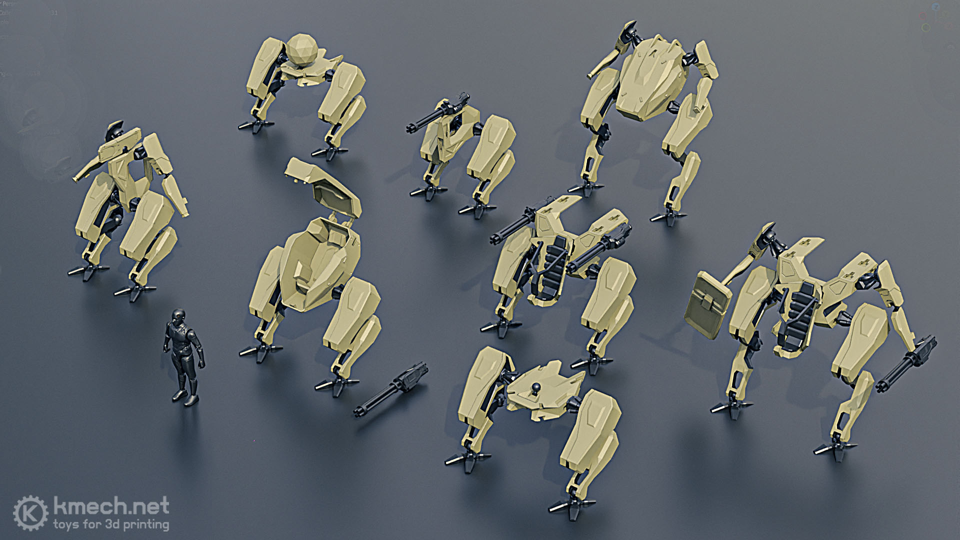 Mech Articulated by Kmech Toys | Download free STL model | Printables.com