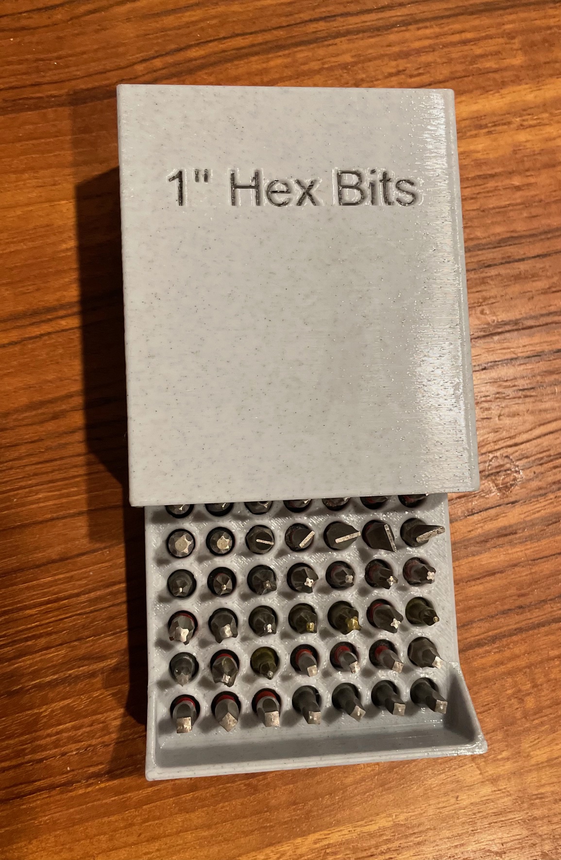1" Hex Bit Holder Storage Case by cwennet | Download free STL model ...