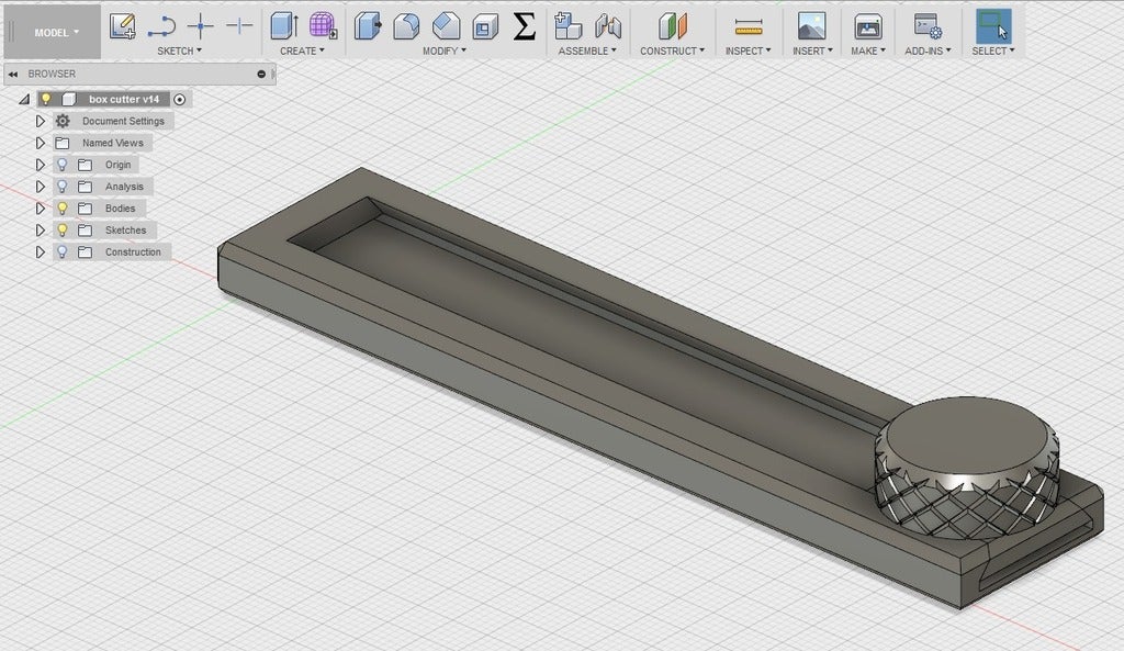 Box cutter parametric by k014 | Download free STL model | Printables.com