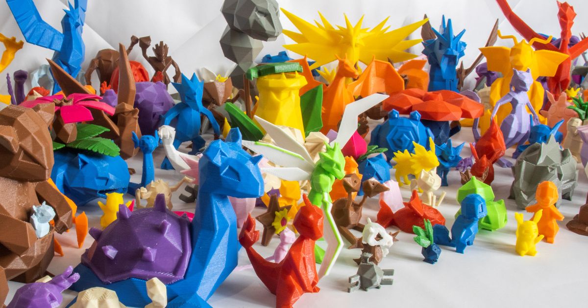 Low Poly Pokemon Collection Generation 1 by 3Demon | Printables Store