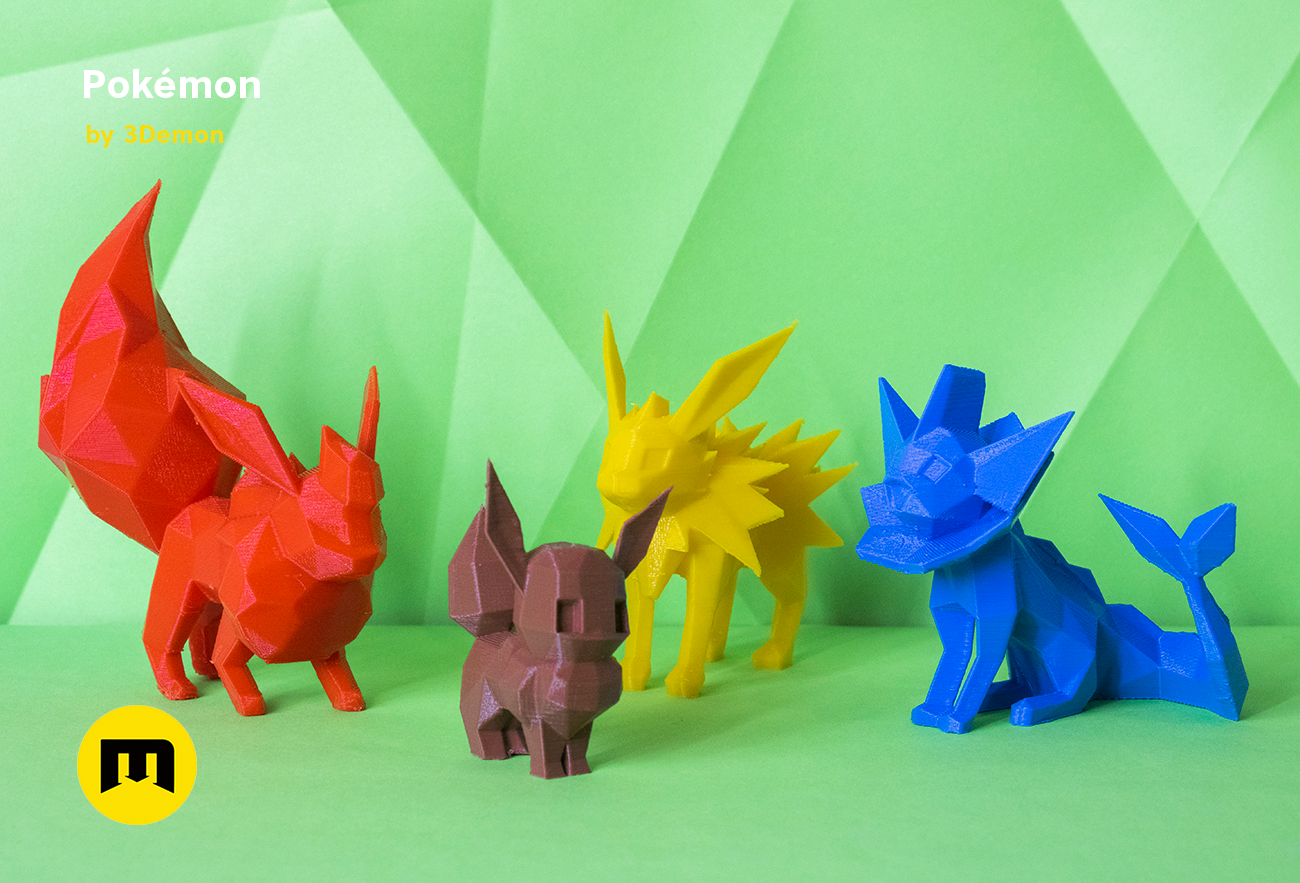 Low Poly Pokemon Collection Generation 1 by 3Demon | Printables Store