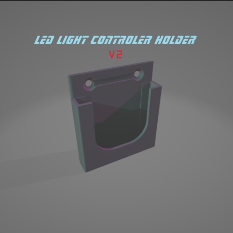 Led light controler holder V2 by Prostě já | Download free STL model ...