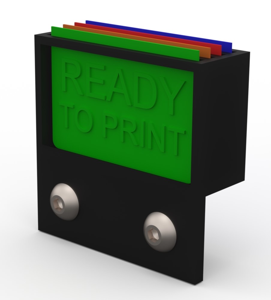 3D Printer Status Board / Name board (Print-in-place) by adhith_n ...