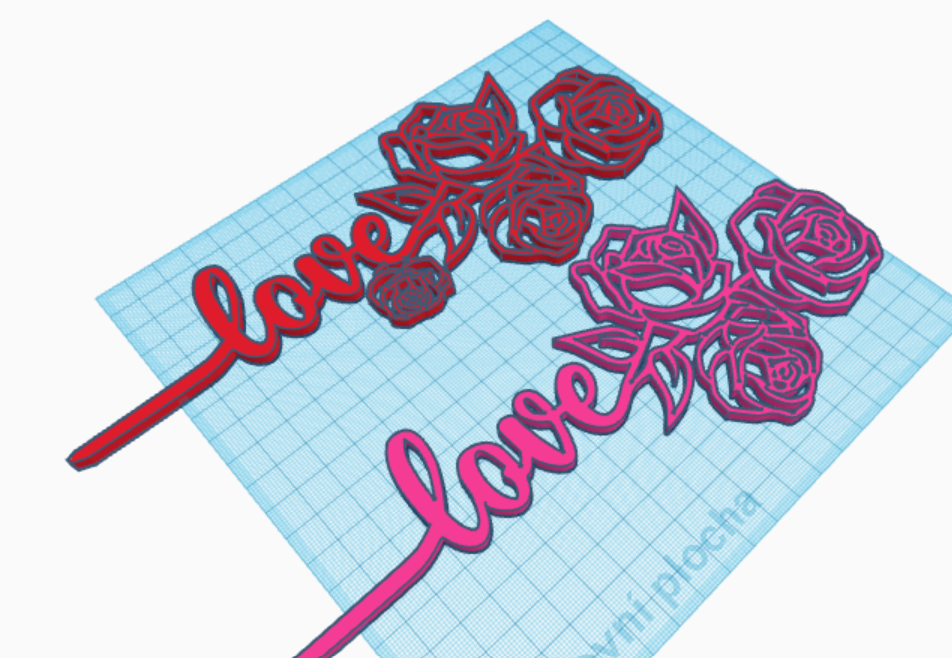 Valentine rose of love by 3d tisk - Sam | Download free STL model ...