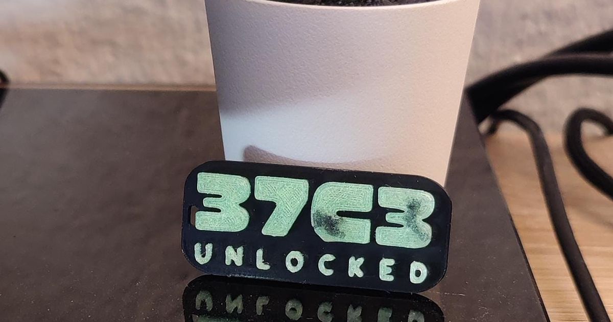 37c3 badge by Inspir0n | Download free STL model | Printables.com