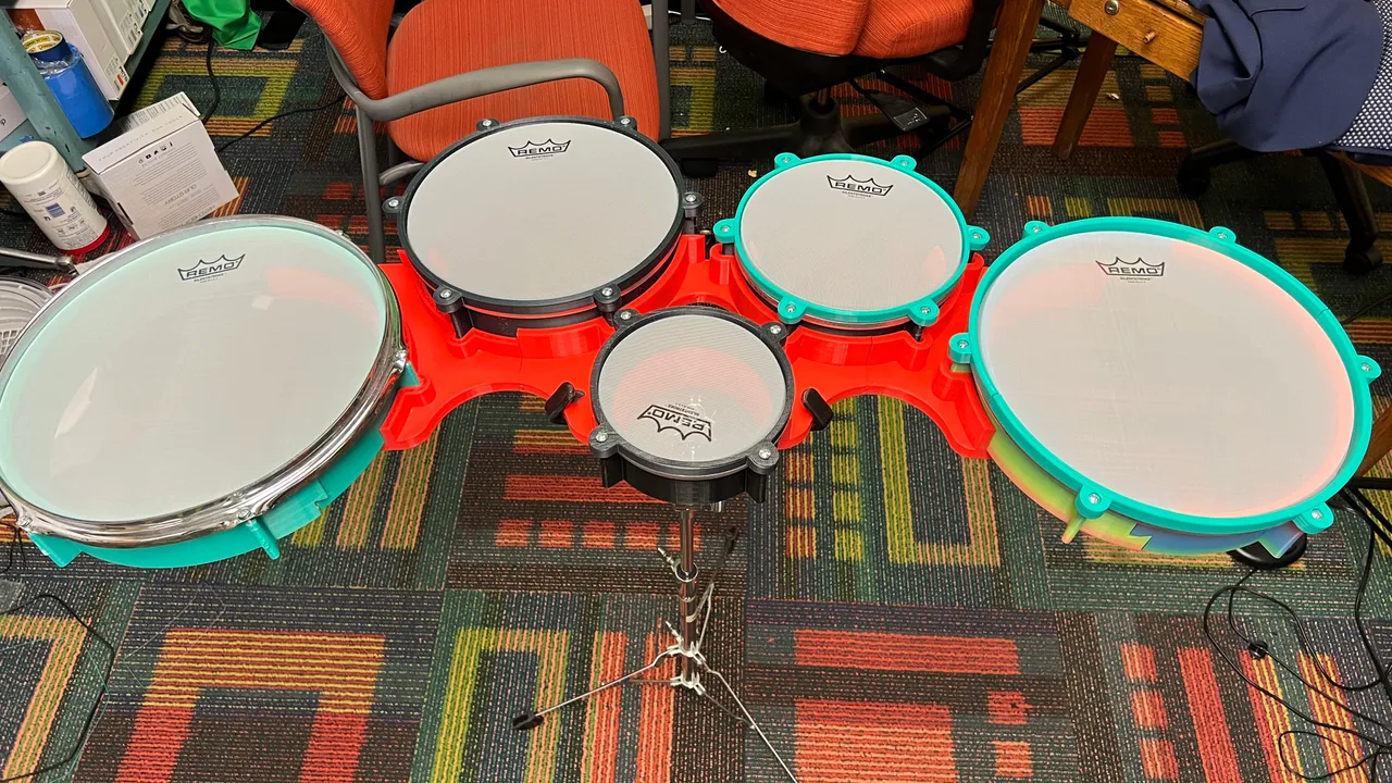 3d printed Marching Tenors with attachements by Bill Richards ...