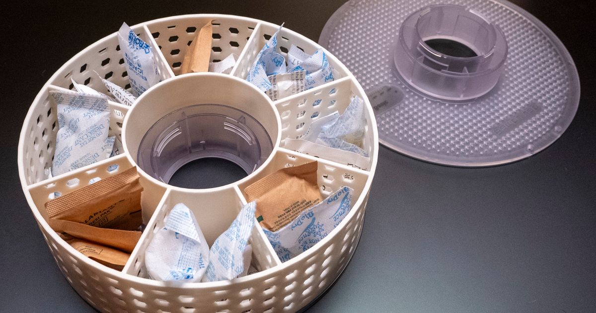 Silica Drying Basket for Filament Spool by Becky Stern | Download free ...