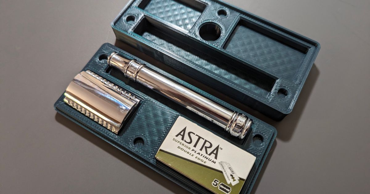 Safety razor travel case with built-in stand par JGR | Téléchargez ...