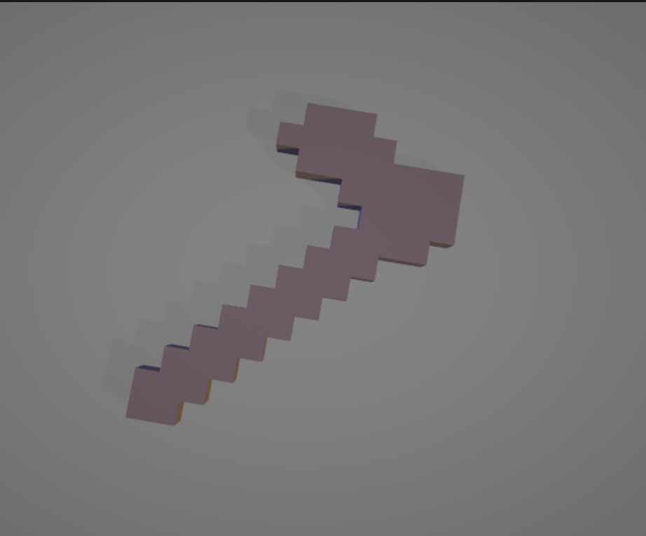 Minecraft hoe by Prostě já | Download free STL model | Printables.com