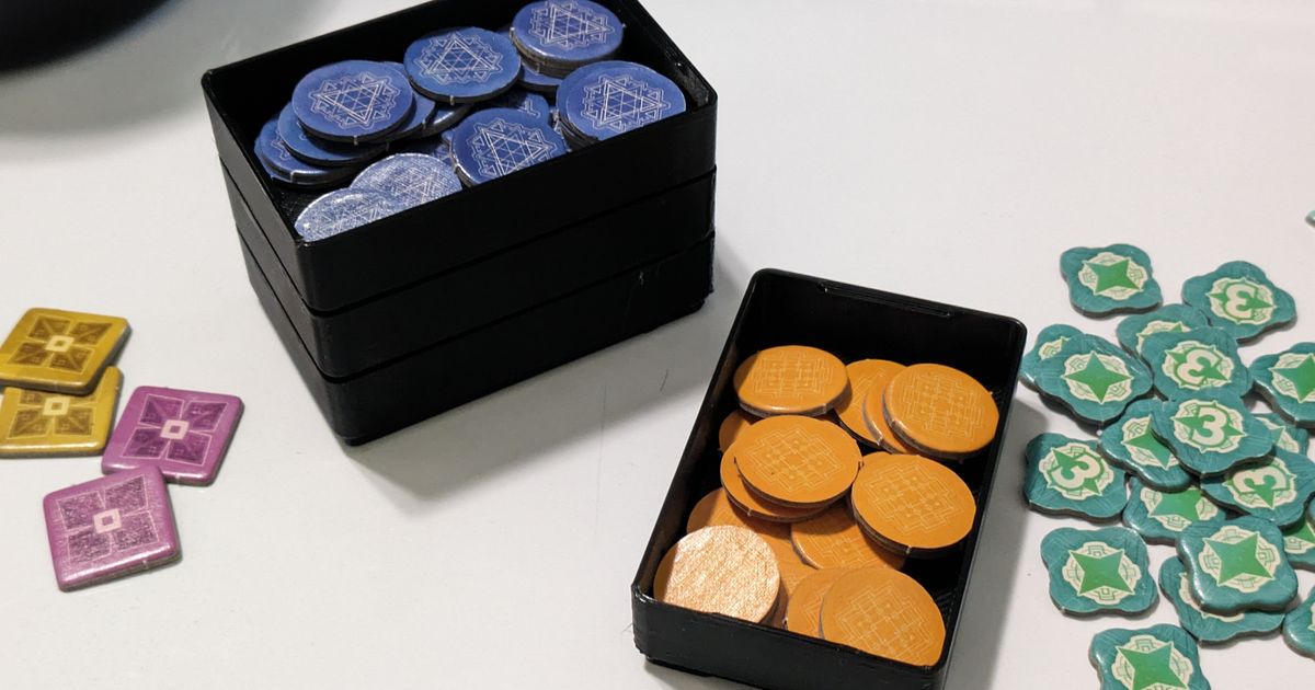 Parametric stacking token boxes by Gbutton | Download free STL model ...
