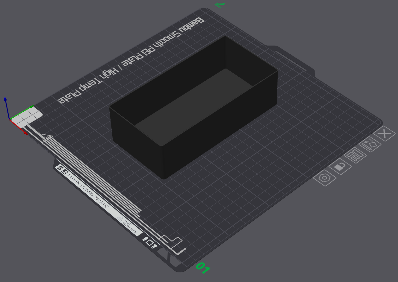 Plastic sorting box for workshop trolleys (75x75x45; 150x75x45 ...