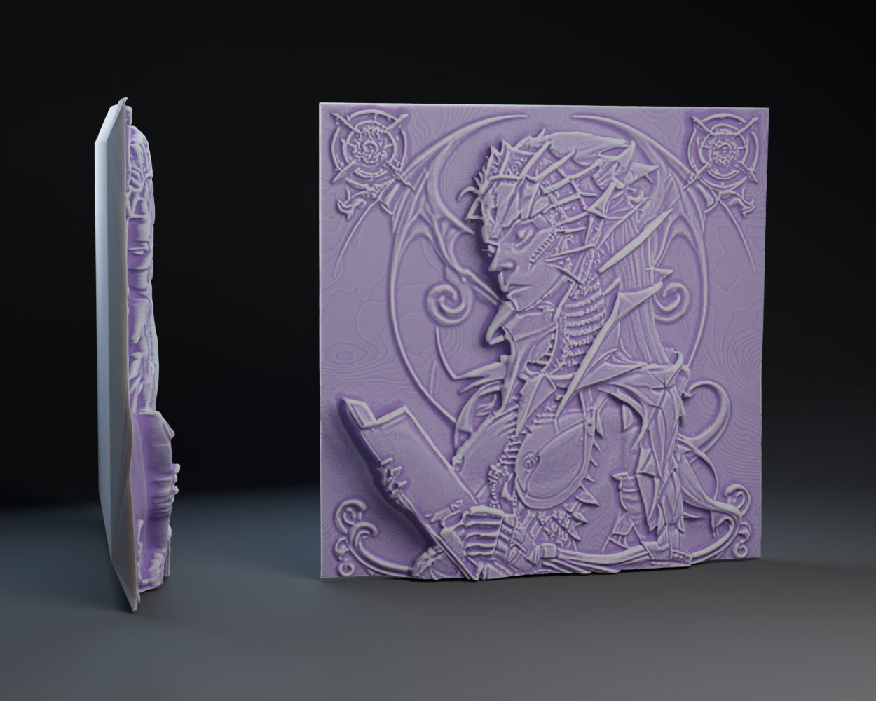 NightSister Necromancer Reading from the Book of Shadows. by Peter Farell | Download free STL ...