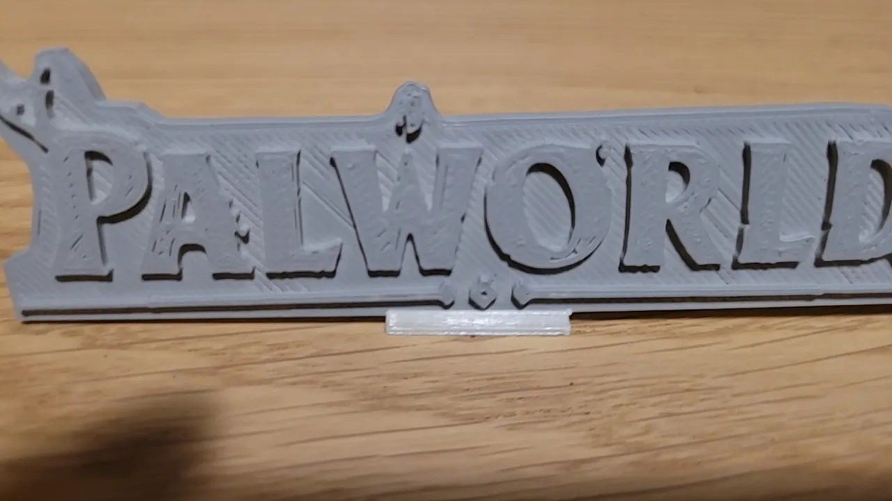 Palworld Logo by Eric | Download free STL model | Printables.com