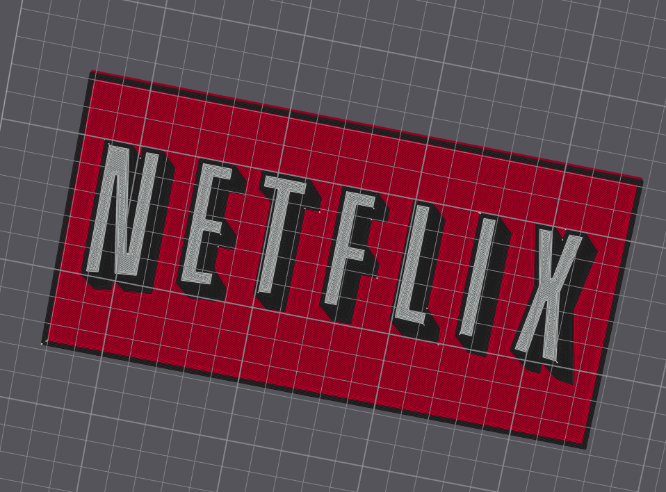 NETFLIX logo sign by Alex Vikingo | Download free STL model ...