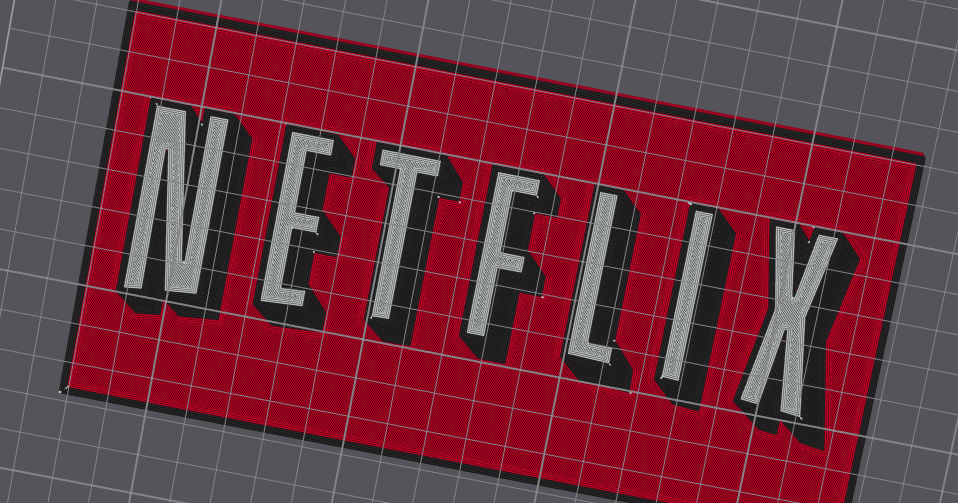 NETFLIX logo sign by Alex Vikingo | Download free STL model ...