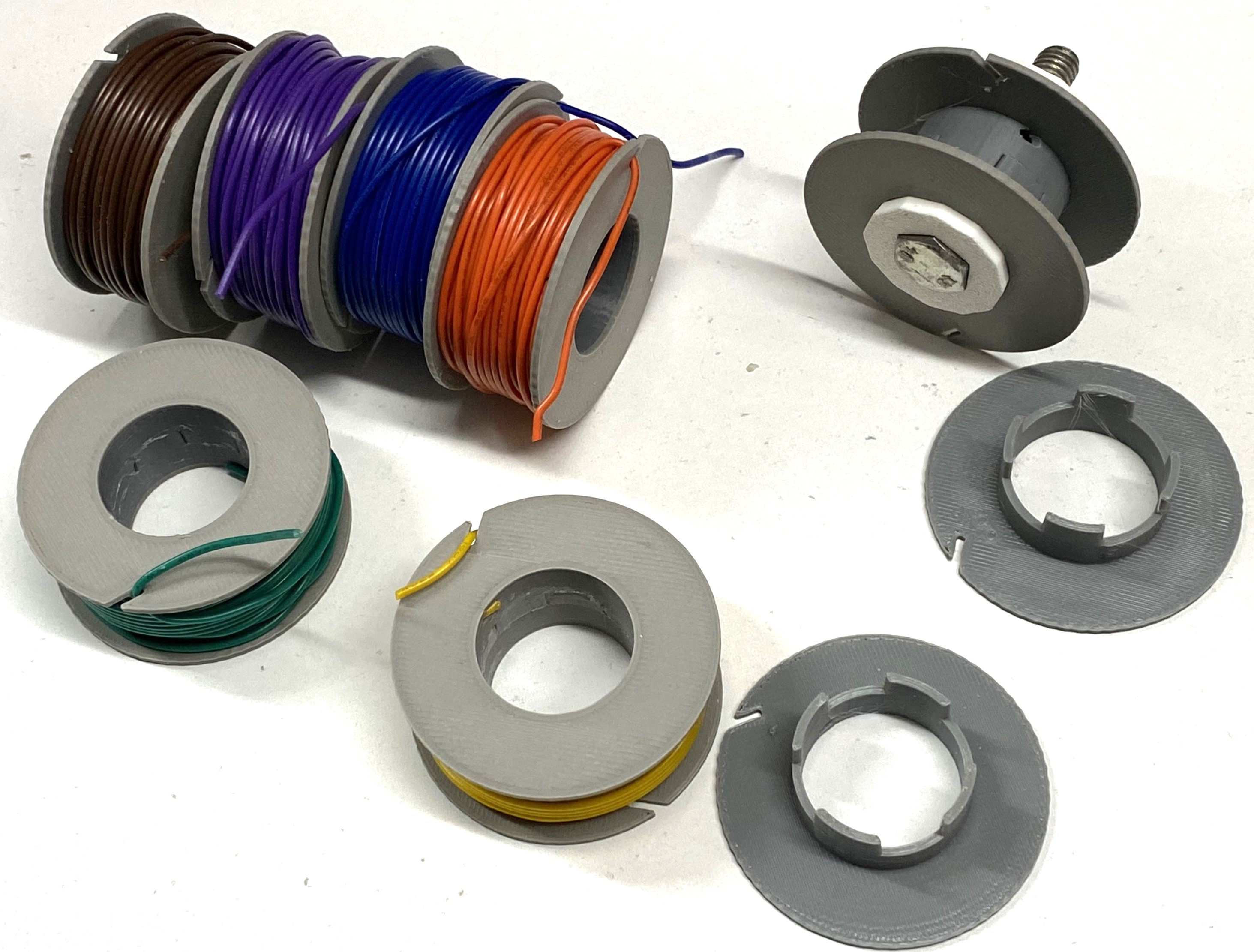 Cable Rolls and Dispenser (e.g. 26 AWG) by Tritschi | Download free STL ...