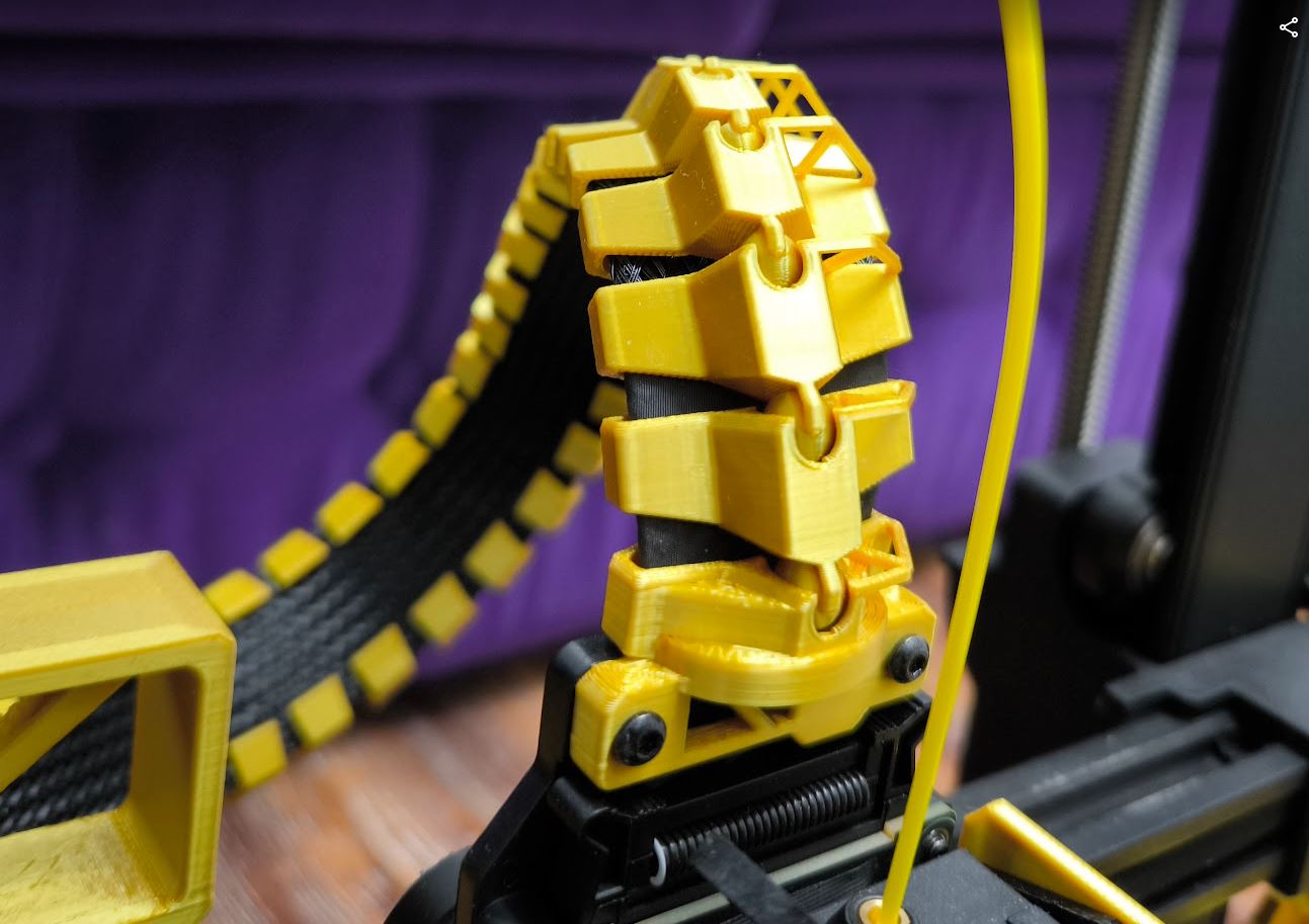 Ender 3 V3 SE Spine cable Clamp to Spine by Adrian@3DPrintMasters ...