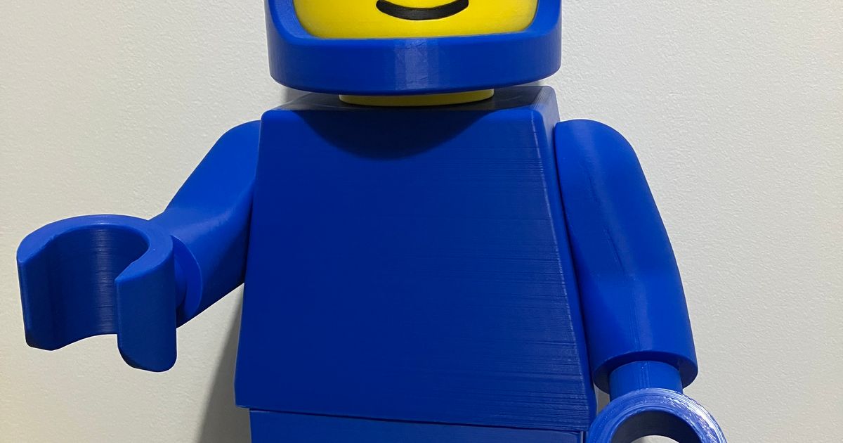 Spaceman Helmet for Mega Lego-like Minifigure (10:1 scale) by liftcrazy ...