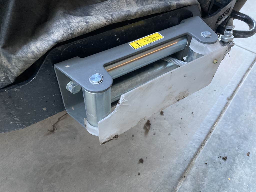 Winch cover/License plate mount by not michael | Download free STL ...